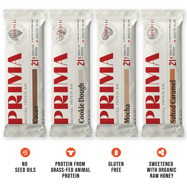 Cookie Dough Ancestral Protein Bar - PRIMA Dessert-Inspired Fuel